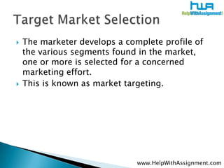 Target market selection | PPTX