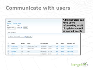 Target web-based activity management software for workgroups and ...