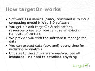Target web-based activity management software for workgroups and ...