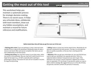 Target Persona Worksheet | PPT
