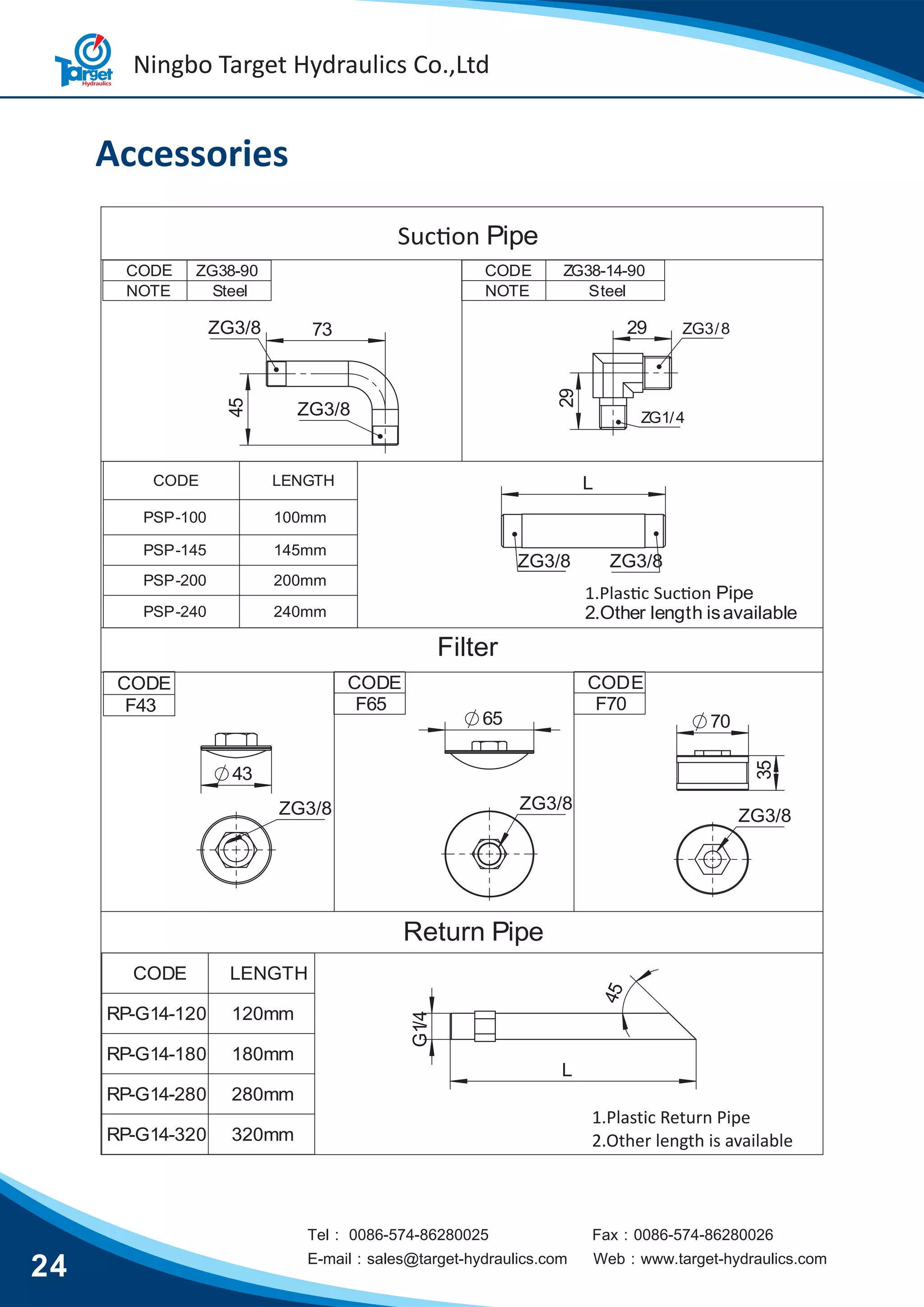 Target Hydraulics Power Unit and Components Catalog | PDF