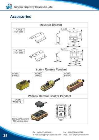 Target Hydraulics Power Unit and Components Catalog | PDF