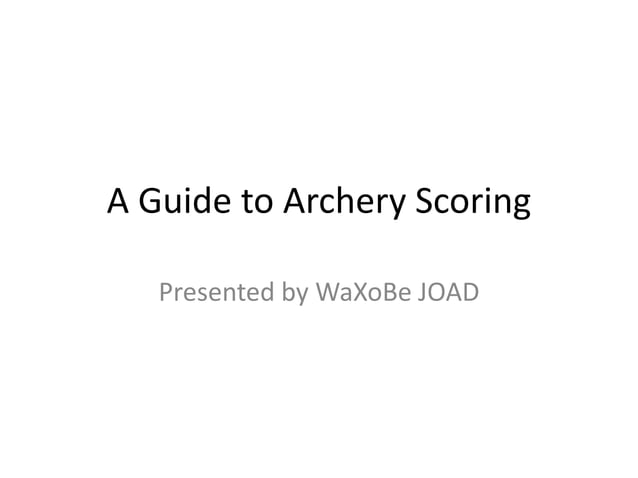 Target scoring | PPT