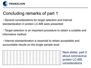 Target selection and internal standardization | PPT