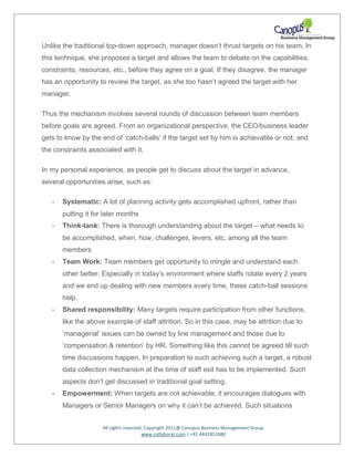 Target series 4 - Catch Ball technique to solve ownership issues | PDF