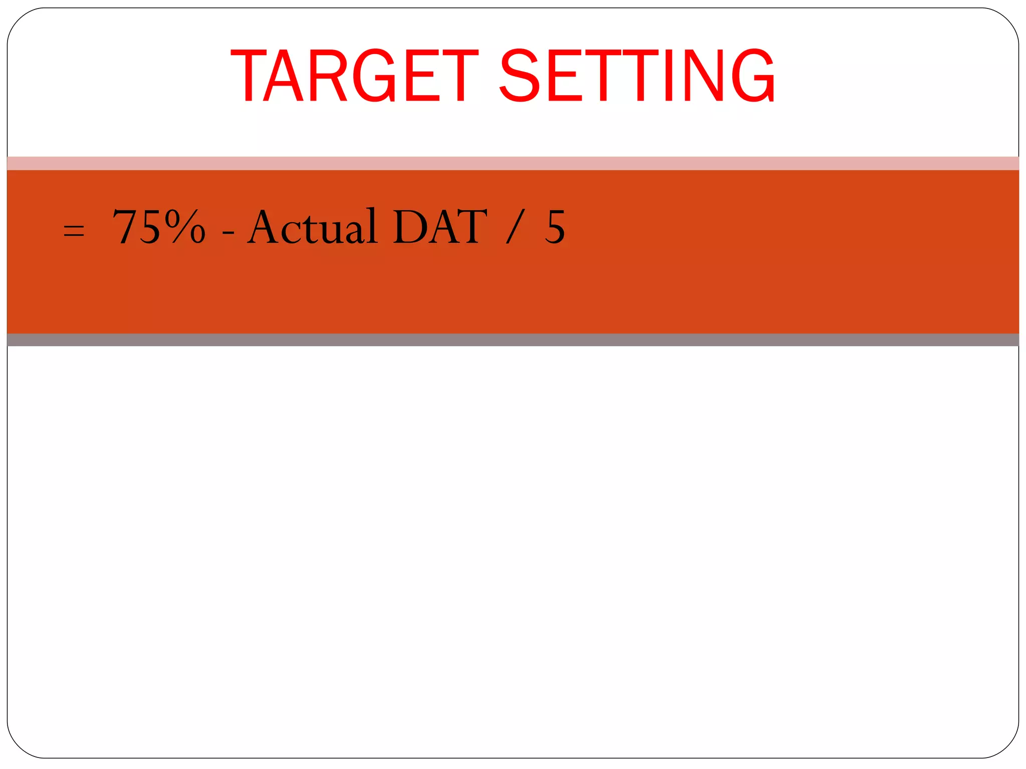 Target setting | PPT