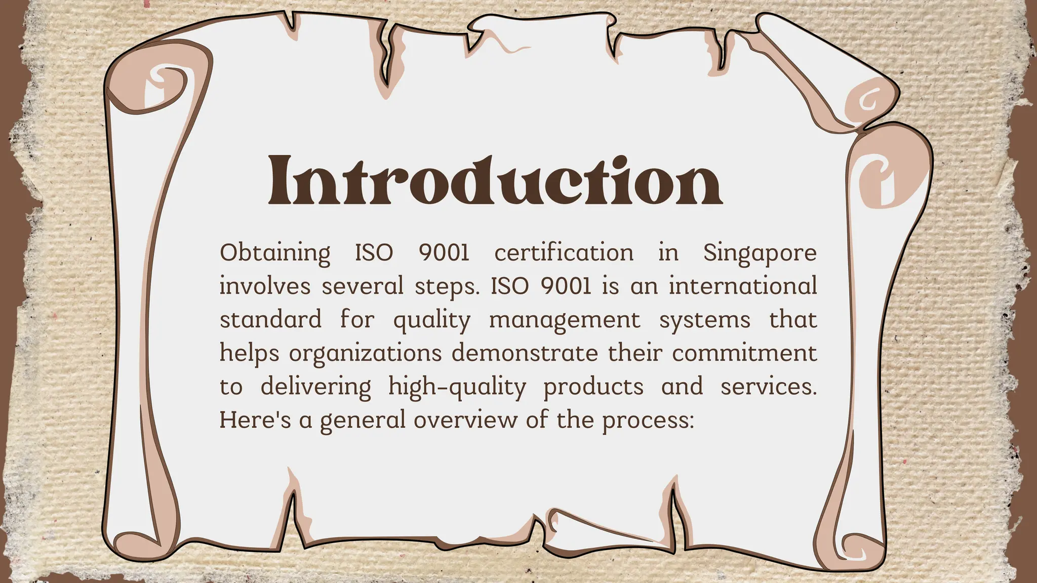 ISO 9001 Certification Singapore, Management Framework | PPT