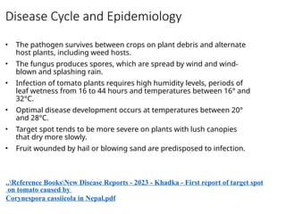 Target Spot Disease of Tomato_Symptoms & Management.pptx
