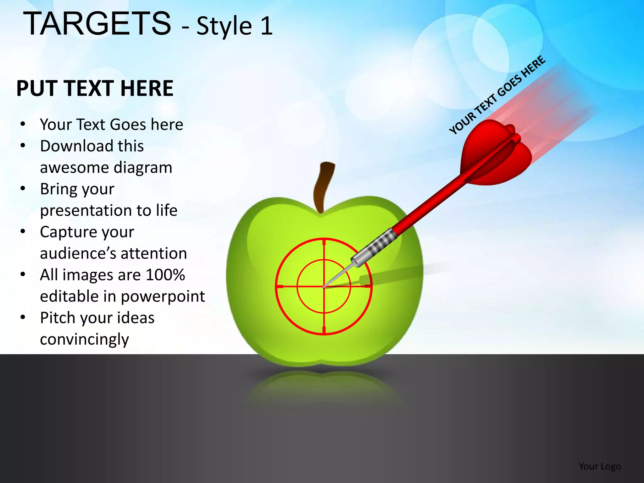 Arrows Bulls eye Targets style 1 powerpoint presentation templates | PPT