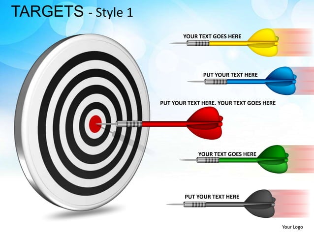 Arrows Bulls eye Targets style 1 powerpoint presentation templates | PPT