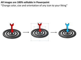Bulls Eye Arrows Targets style 2 powerpoint presentation templates | PPTX