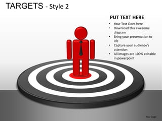 Bulls Eye Arrows Targets style 2 powerpoint presentation templates | PPTX