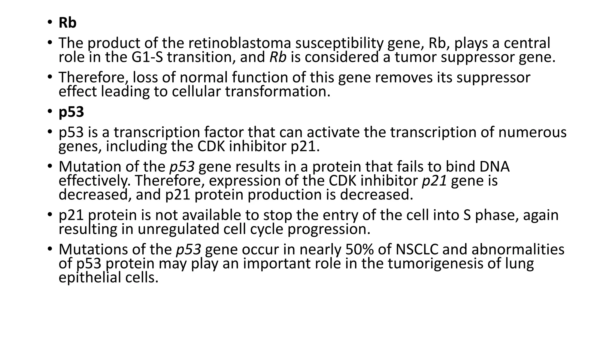 molecular biology and Target therapy in lung cancer | PPTX