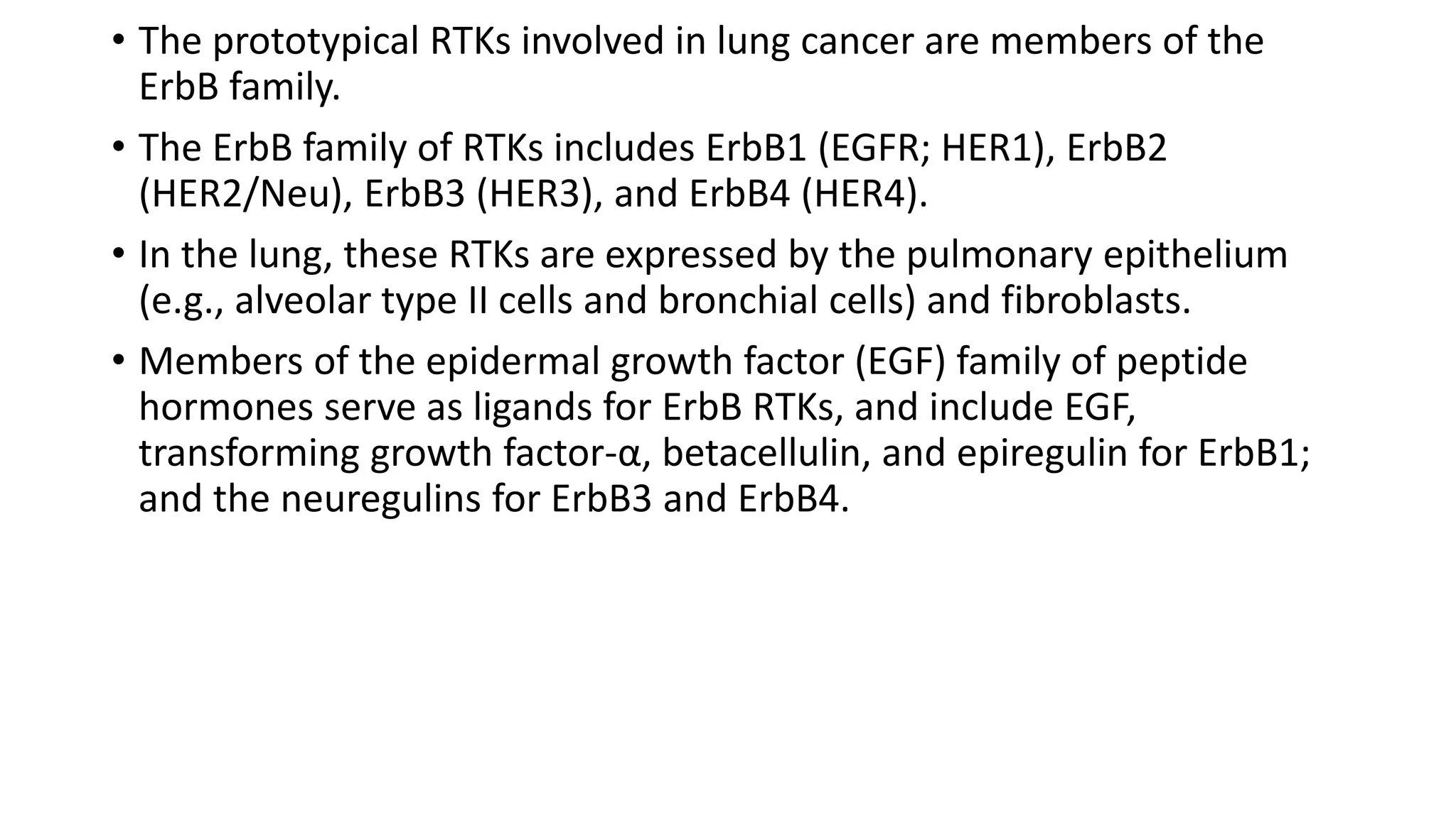 molecular biology and Target therapy in lung cancer | PPTX