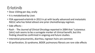 molecular biology and Target therapy in lung cancer | PPTX