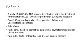 molecular biology and Target therapy in lung cancer | PPTX