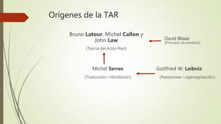 Teoría del Actor-Red (TAR) | PPTX