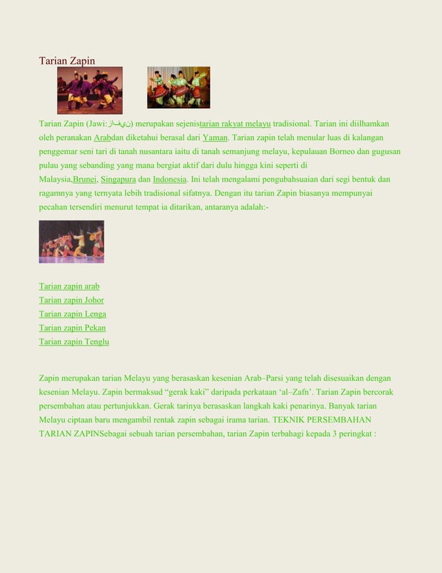 Tarian zapin | PDF