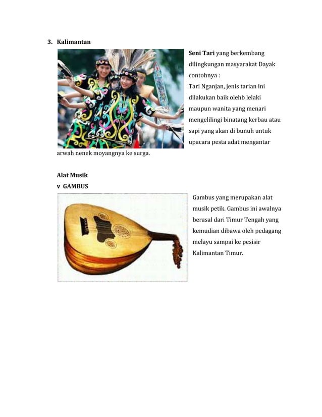 Tari dan alat musik nusantara | PDF