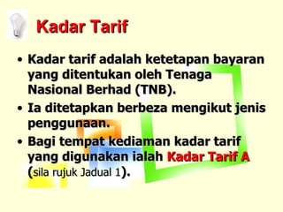Tarif | PPT