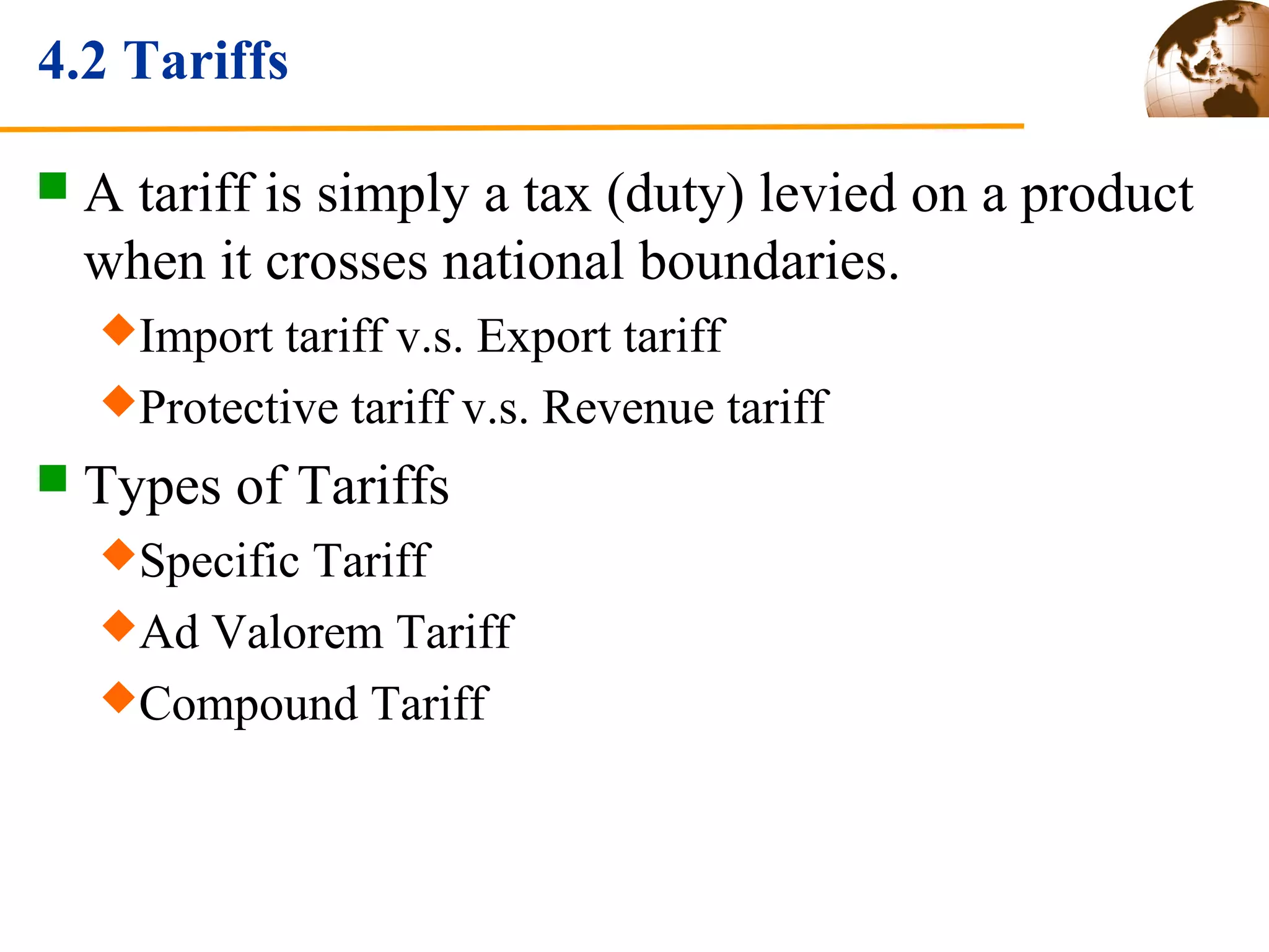 chapter 3 Tariff | PPT
