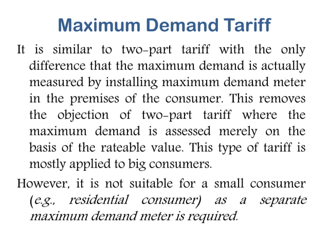 types of tariffs, advantage of tariff, how tariff work,.pdf | Gas and ...