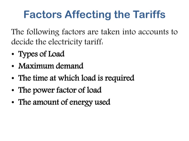 types of tariffs, advantage of tariff, how tariff work,.pdf | Gas and ...