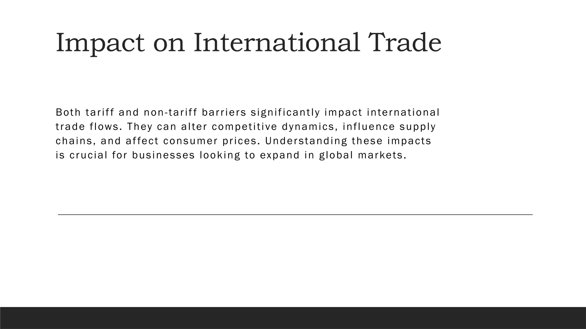 Tariff and non tariff barriers of International trade | PPTX