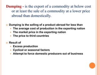 Tariff and non tariff barrier | PPTX