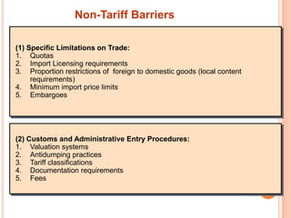 Tariff and non tariff barrier | PPTX