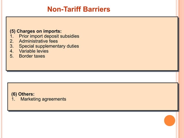 Tariff and non tariff barrier | PPTX