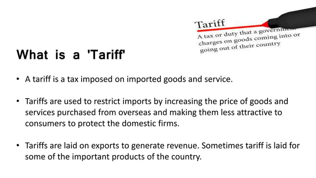 Tariff and non tariff barriers | PPTX | Commodities | Economy