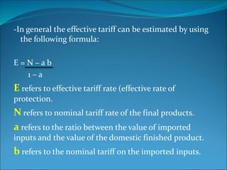 Tariff and welfare does tariff enhance welfare? | PPT