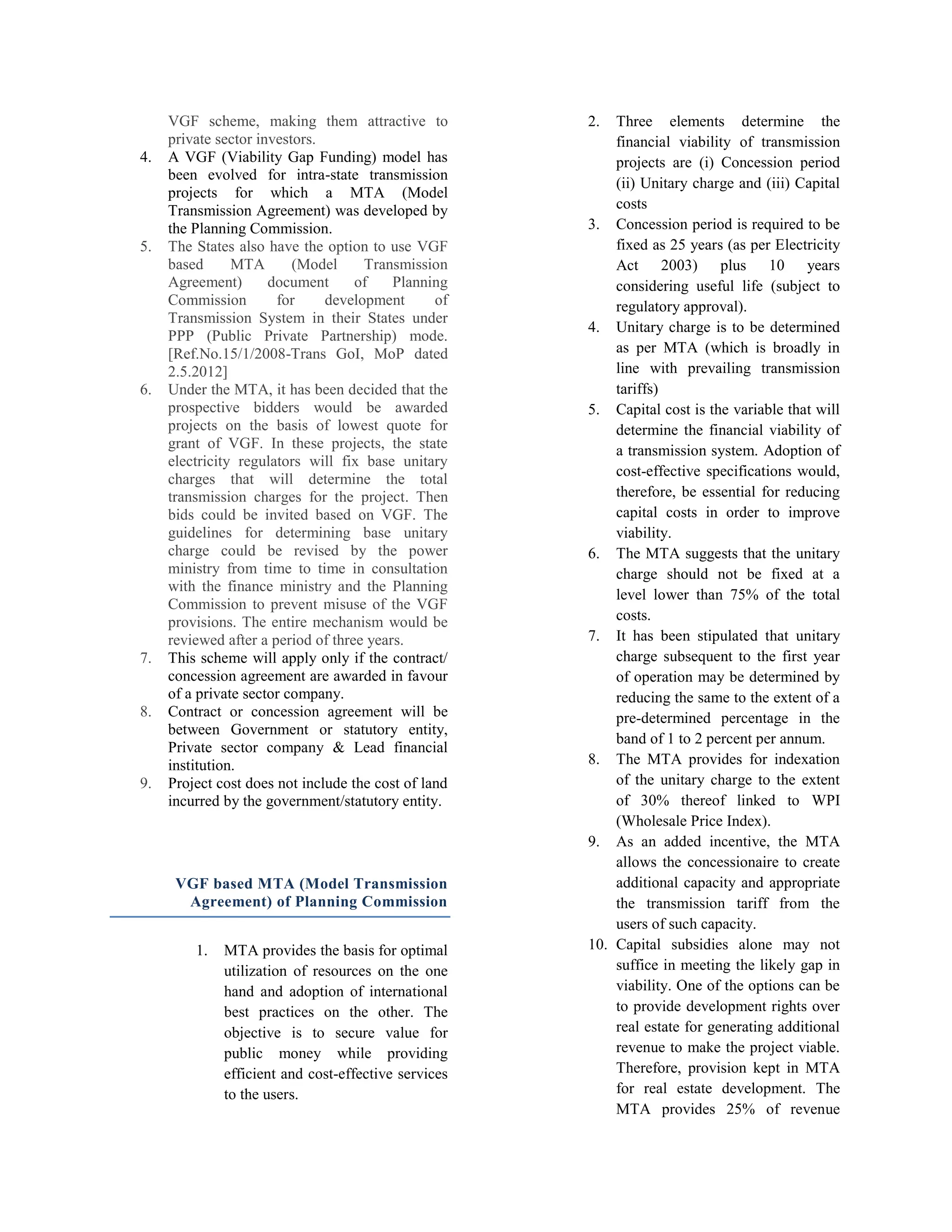 Tariff based competitive bidding for intra state trans. projects | PDF