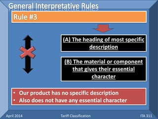 Tariff Classification | PPTX