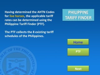 Tariff classification 28may2014 | PPT