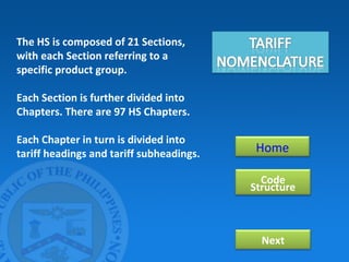 Tariff classification 28may2014 | PPT