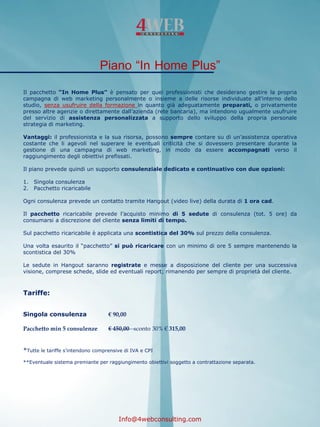 Tariffe 4 webconsulting 2016 | PDF