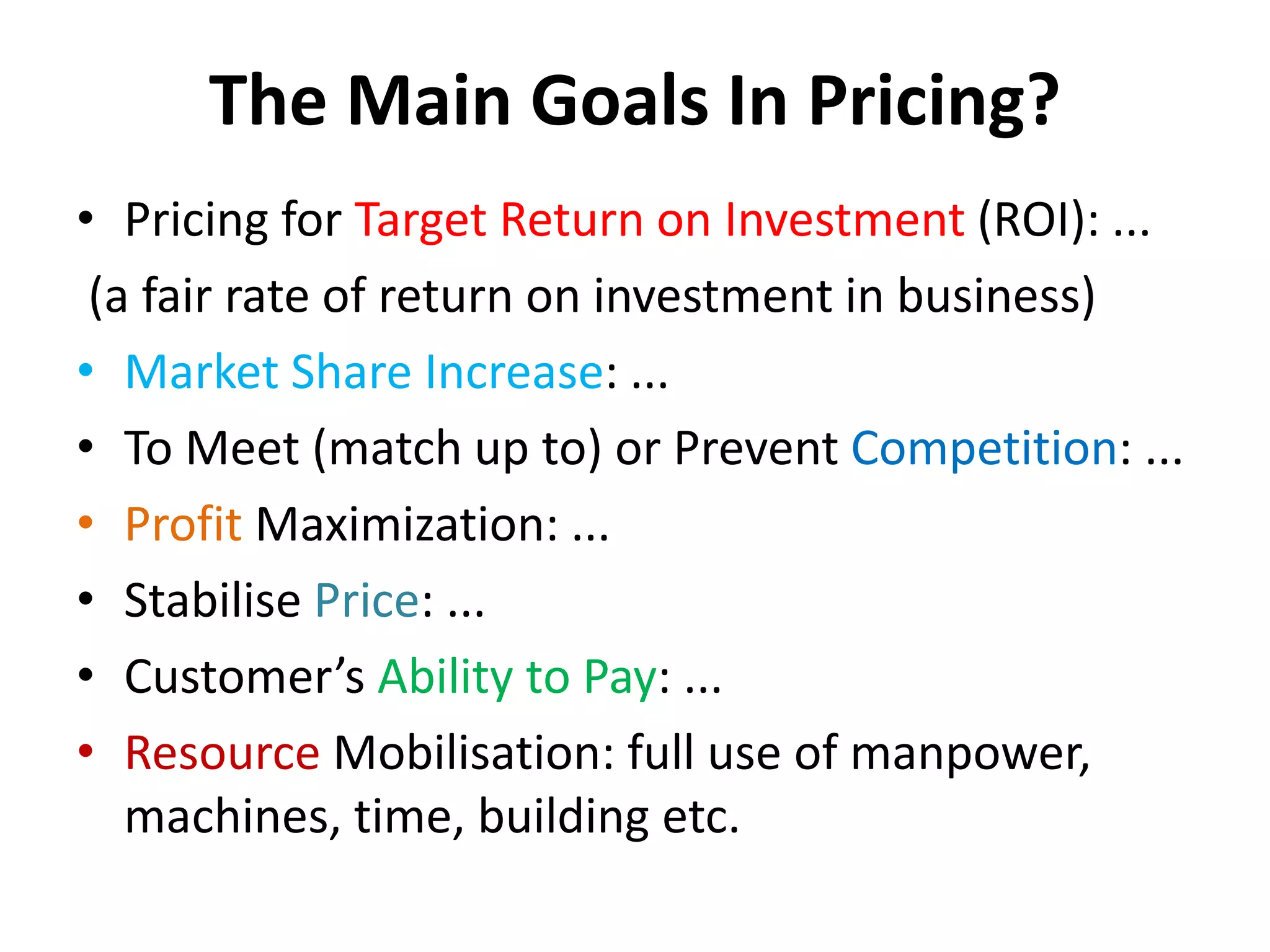 Hotel Guest Room Tariff Fixation Methods; Steps & Explanation (Revised ...