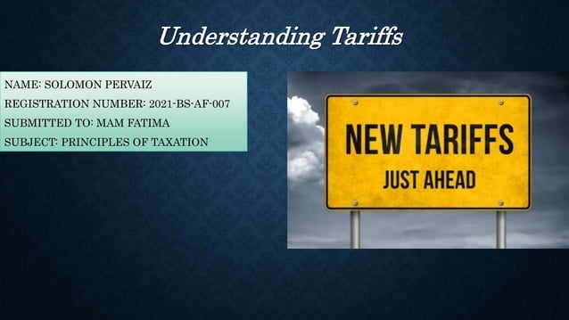 Tariff Presentation.pptx | Commodities | Economy