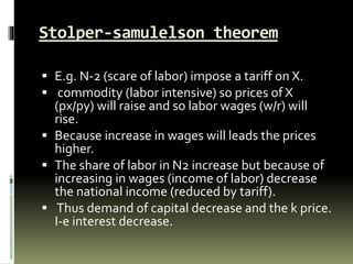 Tariff restriction ppt | PPTX