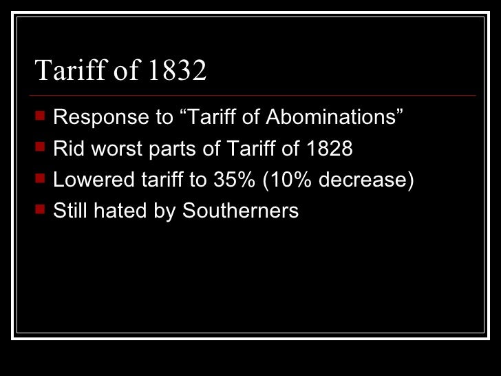 Tariff Of Abominations
