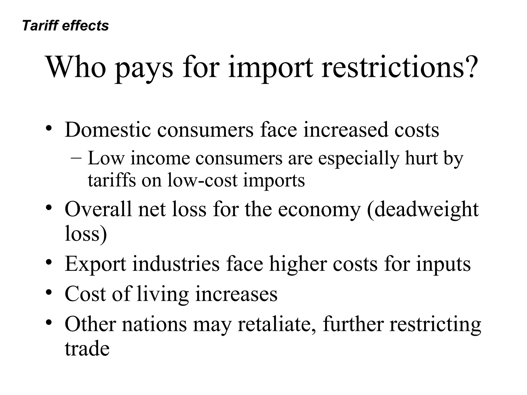 Tariffs | PPT
