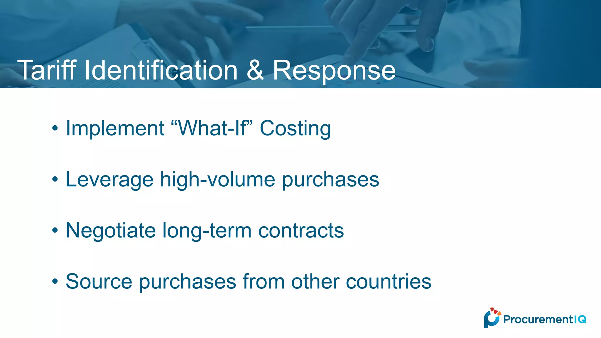 Tariffs, trade wars & supply chains - how can procurement prepare? | PDF