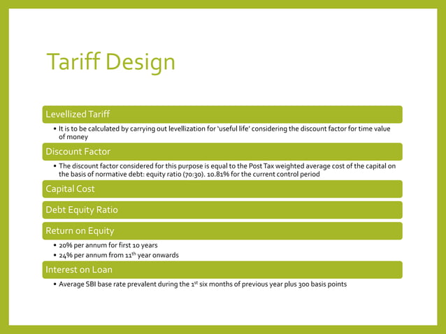 Tariff structure & Cerc tariff regulation | PPTX | Home Utilities ...