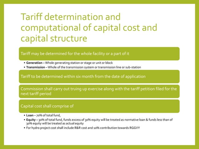 Tariff structure & Cerc tariff regulation | PPTX | Home Utilities ...