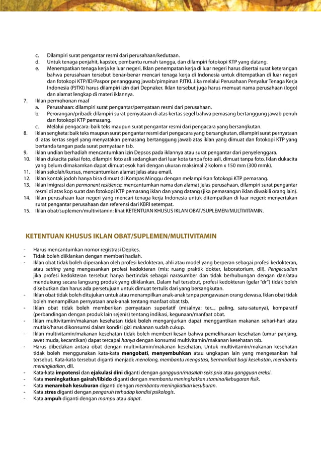 Tarif Iklan Kompas 2010 | PDF