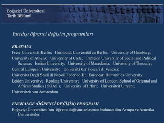 Tarih Bölümü | PPT