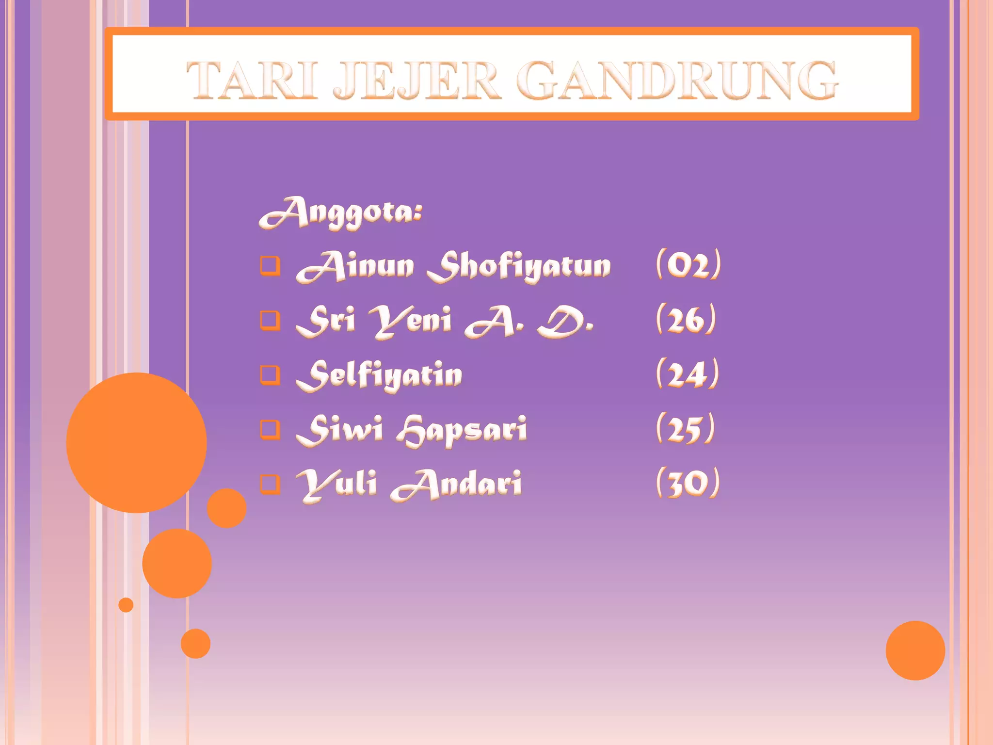 Tari jejer gandrung | PPTX