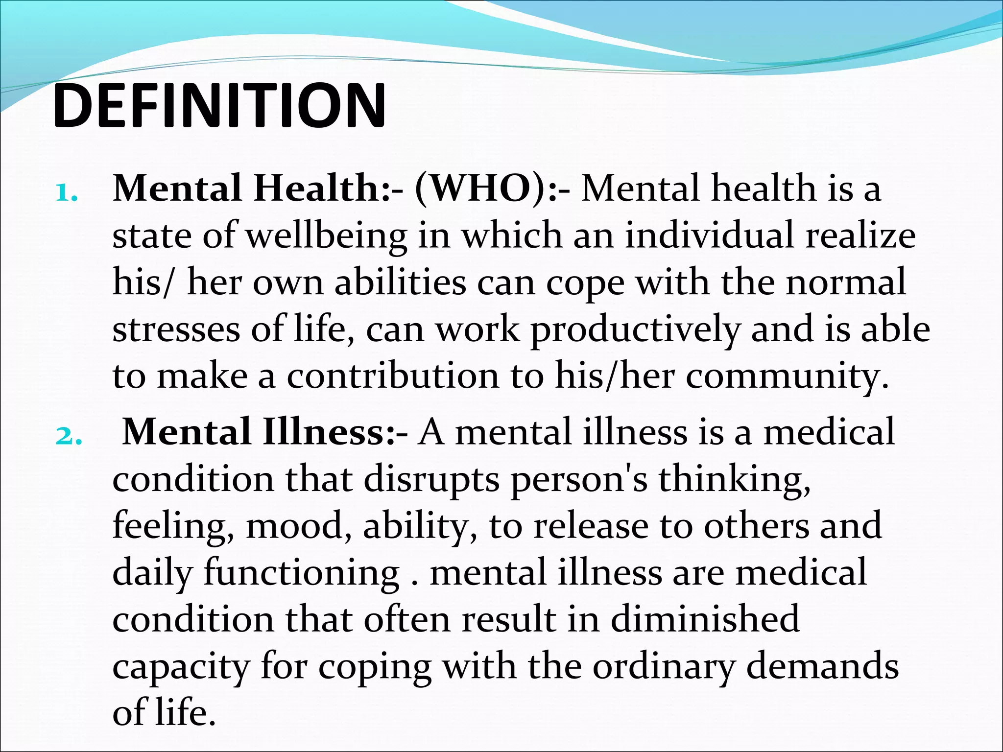 NATIONAL MENTAL HEALTH PROGRAMME | PPT